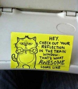 16 Motivational Post-It Notes On Trains - Addicted 2 Success